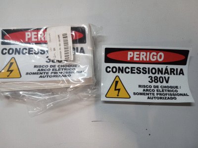 Adesivo de Identificação de Perigo - 150X100MM | Movestock.com